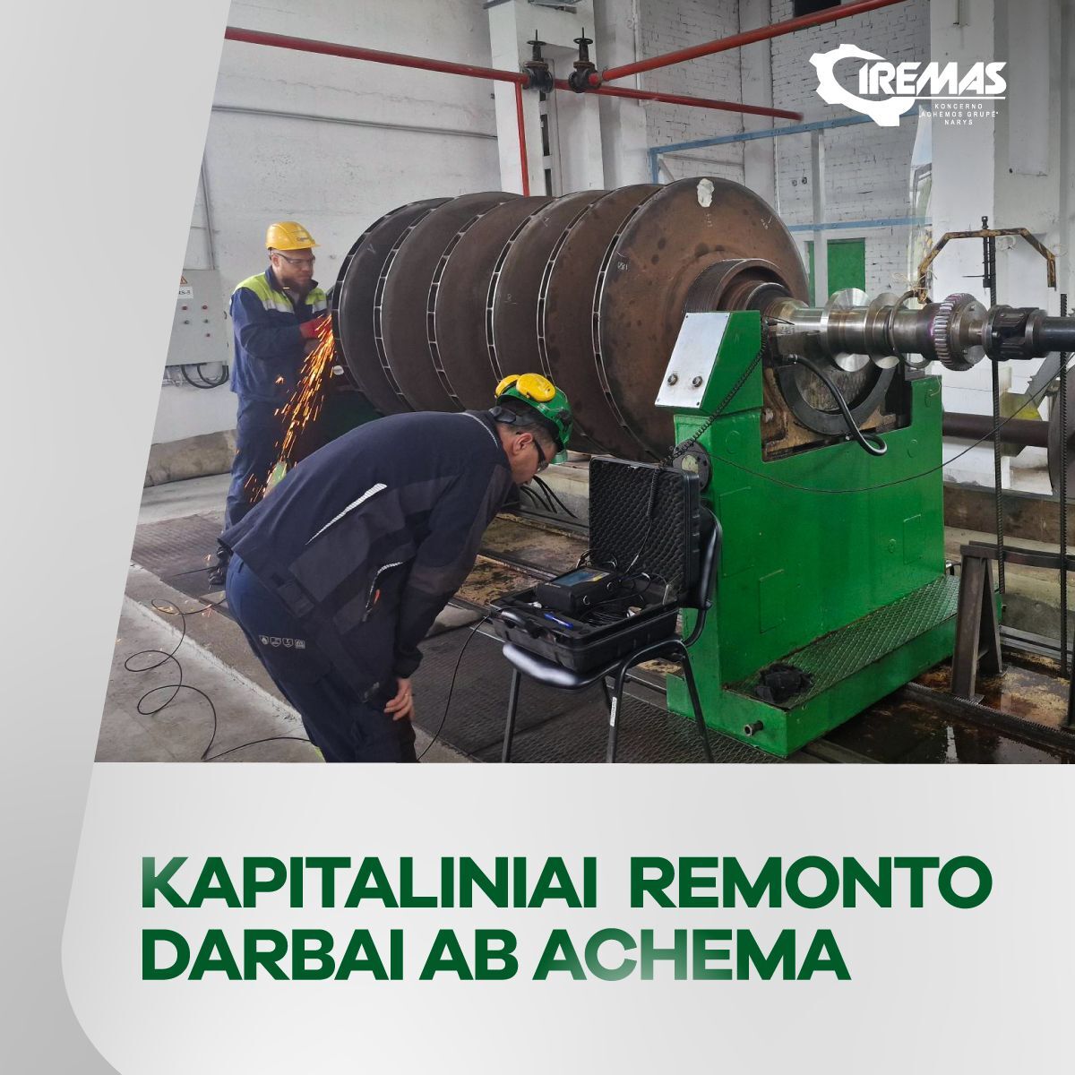 Balancing the rotor of a low-pressure compressor in an ammonia unit ...